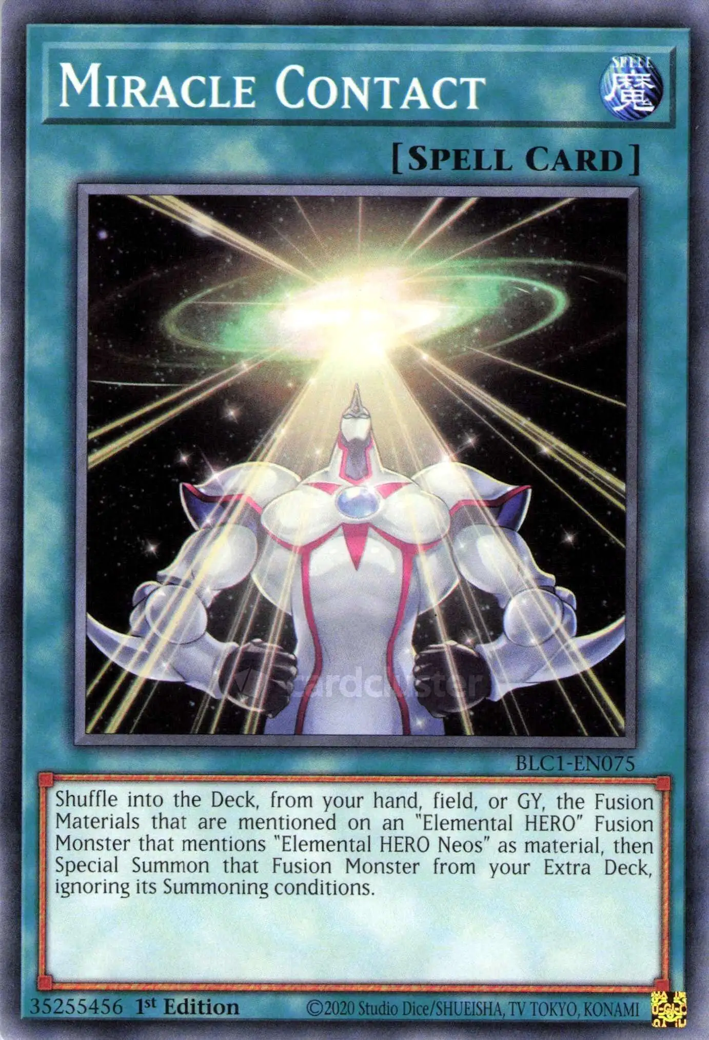 YuGiOh Trading Card Game Battles of Legend Chapter 1 Single Card Common Miracle Contact BLC1 ...