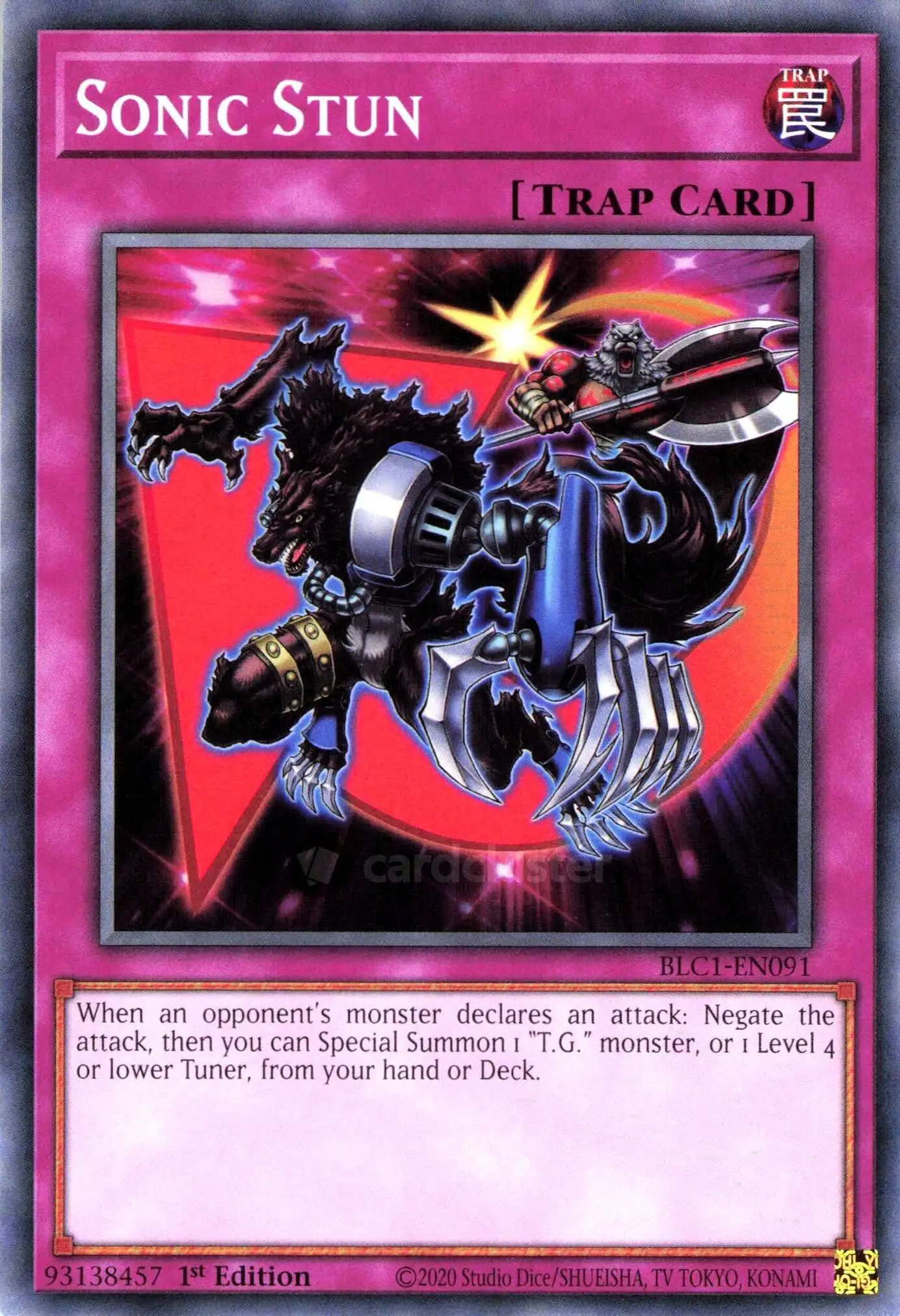 YuGiOh Trading Card Game Battles of Legend Chapter 1 Single Card Common Sonic Stun BLC1-EN091 ...