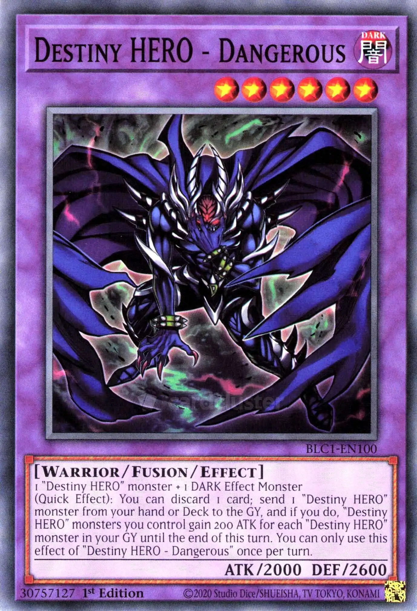 YuGiOh Trading Card Game Battles of Legend Chapter 1 Single Card Common Destiny HERO - Dangerous ...