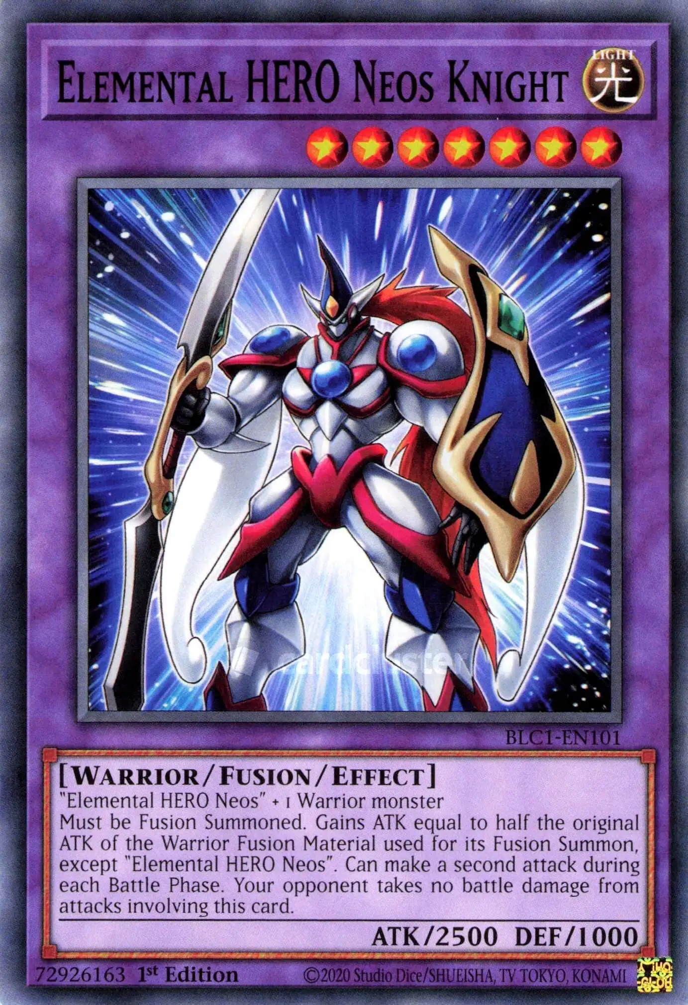 YuGiOh Trading Card Game Battles of Legend Chapter 1 Single Card Common Elemental HERO Neos ...