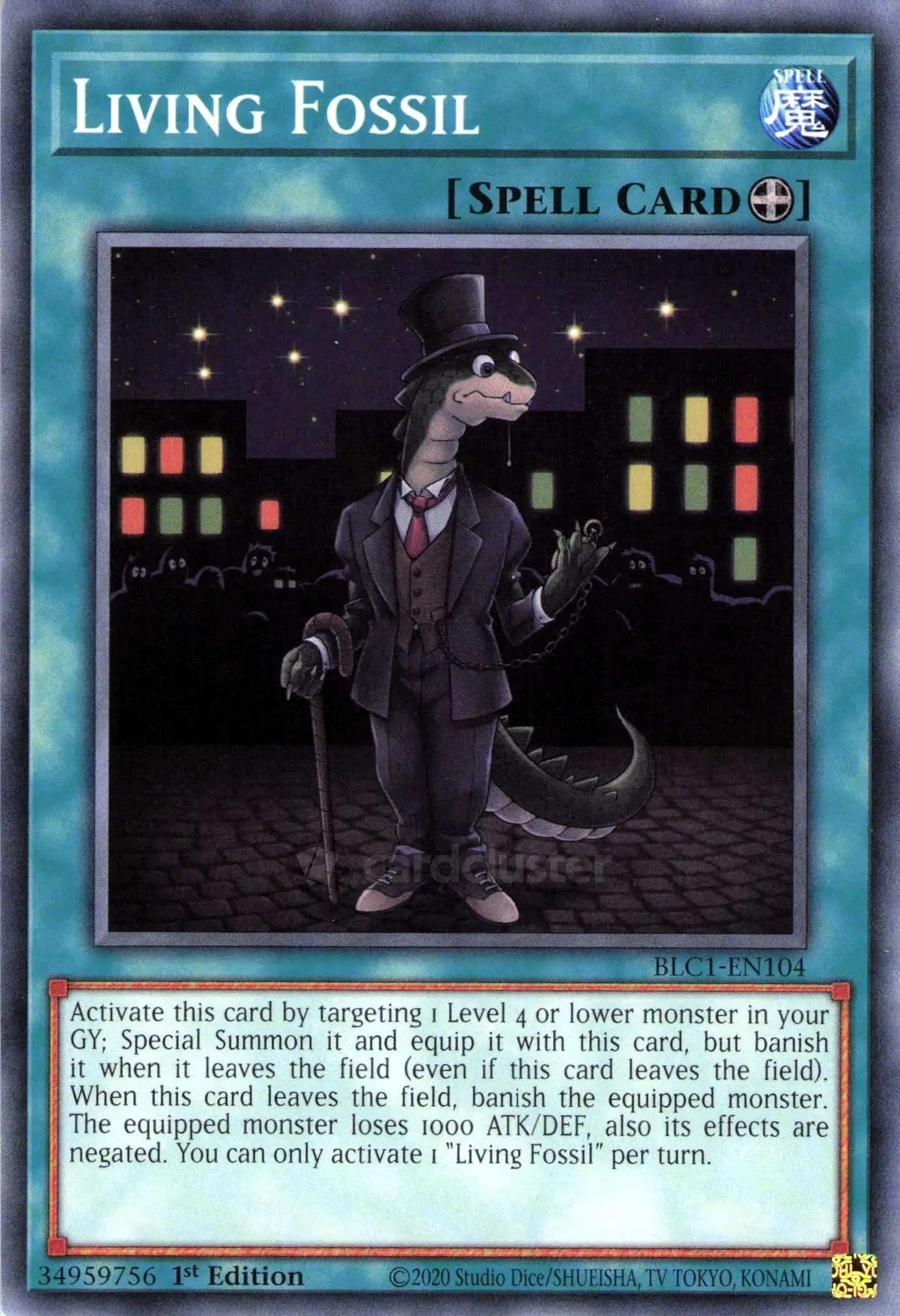 YuGiOh Trading Card Game Battles of Legend Chapter 1 Single Card Common Living Fossil BLC1-EN104 ...