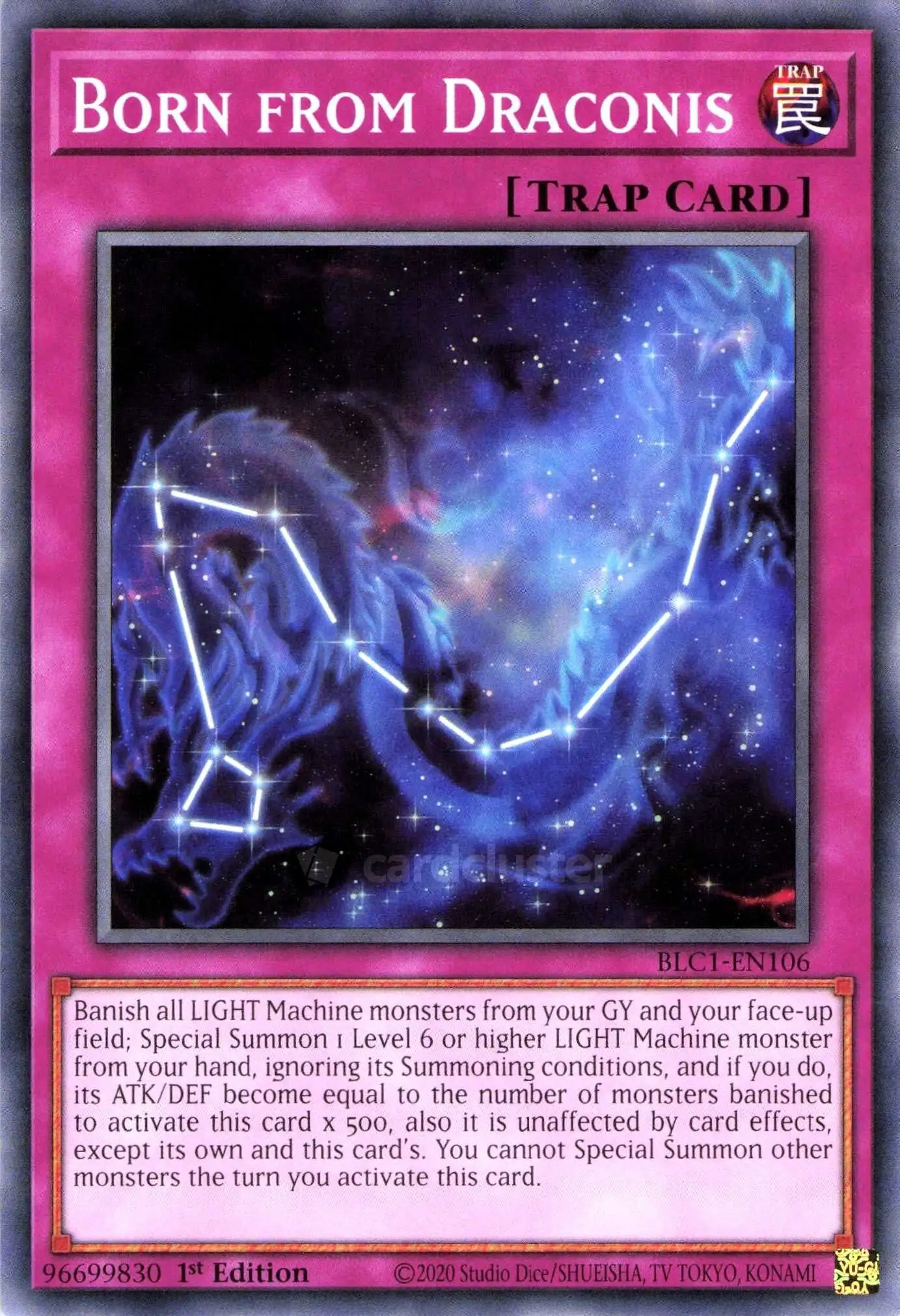 YuGiOh Trading Card Game Battles of Legend Chapter 1 Single Card Common Born from Draconis BLC1 ...