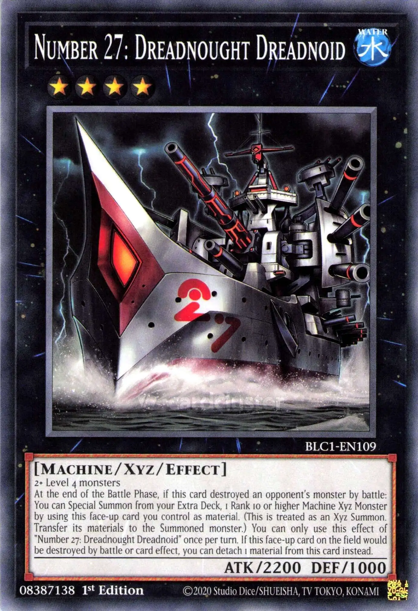 YuGiOh Trading Card Game Battles of Legend Chapter 1 Single Card Common Number 27 Dreadnought ...