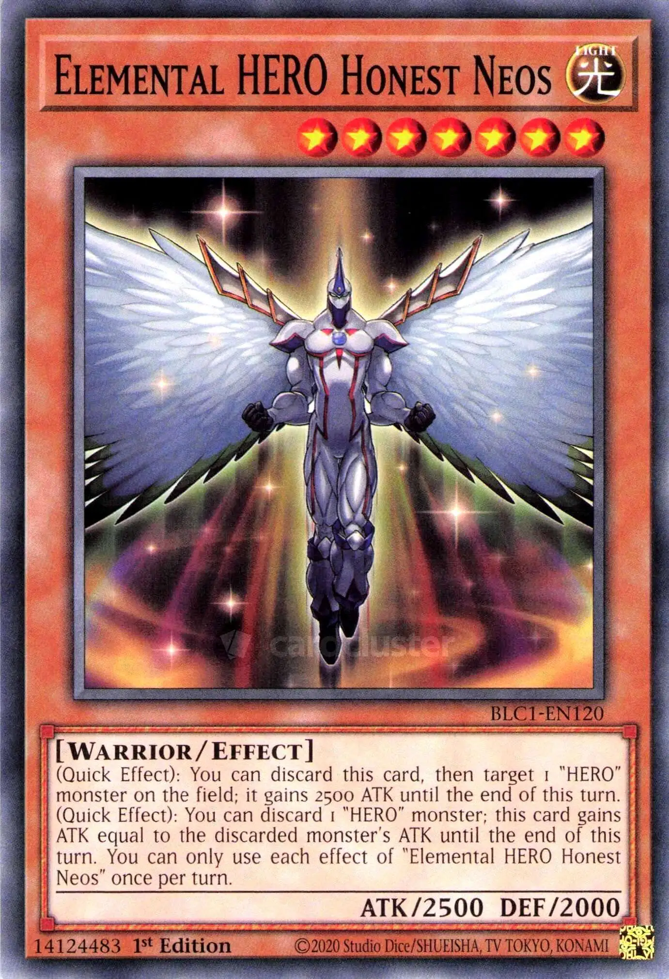 YuGiOh Trading Card Game Battles of Legend Chapter 1 Single Card Common Elemental HERO Honest ...