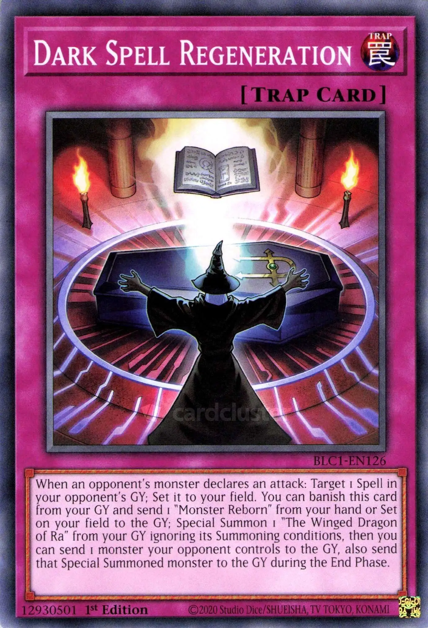 YuGiOh Trading Card Game Battles of Legend Chapter 1 Single Card Common Dark Spell Regeneration ...