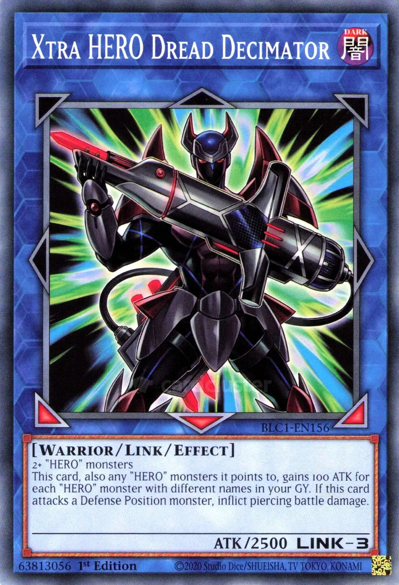 YuGiOh Trading Card Game Battles of Legend Chapter 1 Single Card Common Xtra HERO Dread ...