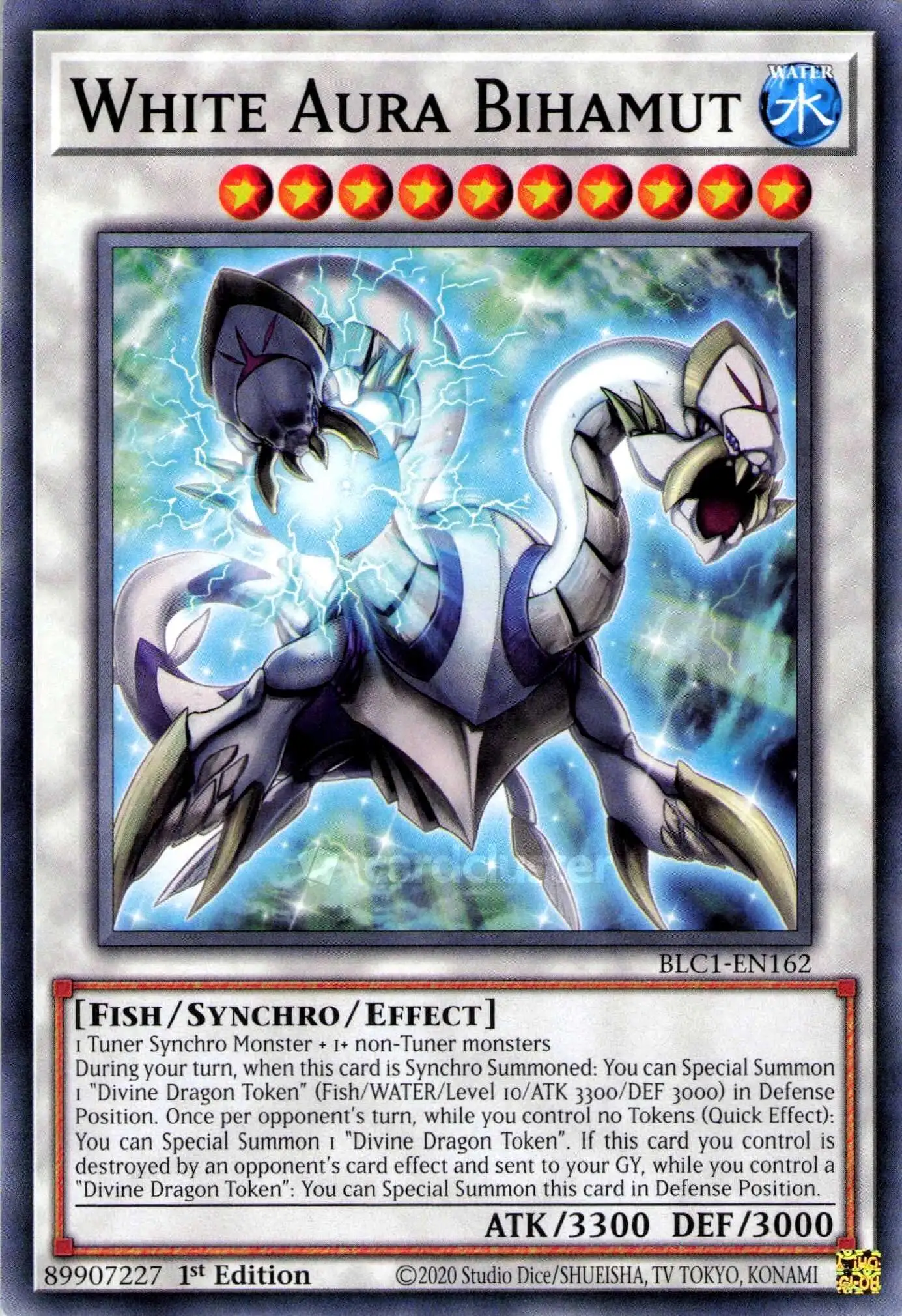 YuGiOh Trading Card Game Battles of Legend Chapter 1 Single Card Common White Aura Bihamut BLC1 ...