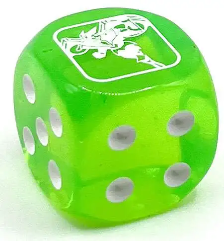 YuGiOh Trading Card Game Battles of Legend Chapter 1 Green 6-Sided Die ...