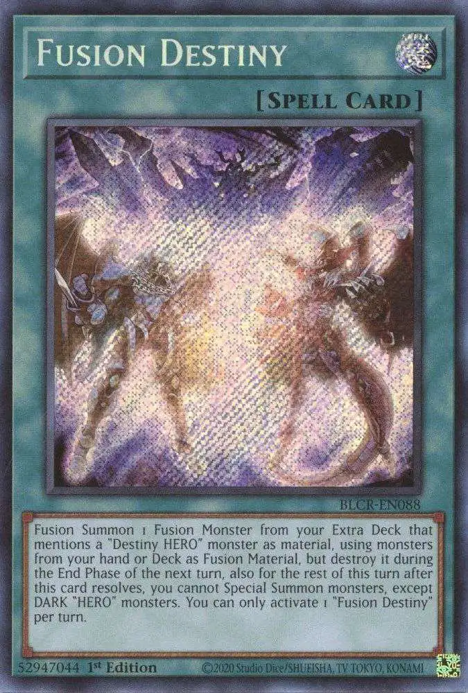 YuGiOh Battles of Legend Crystal Revenge Single Card Secret Rare Fusion ...