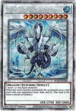 YuGiOh Blazing Vortex Single Card Starlight Rare Trishula, Dragon of the Ice Barrier BLVO-EN100 ...