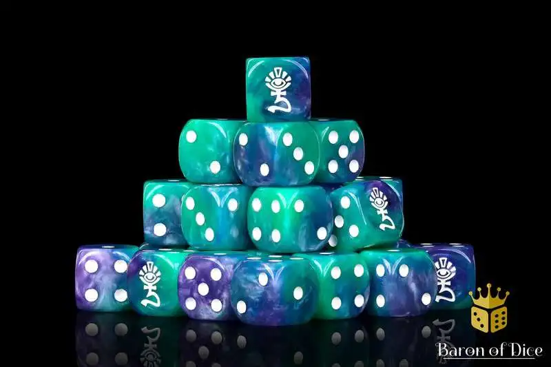 Baron Of Dice 6-Sided d6 Ghost Elves Dice Pack 25-Count Rounded - ToyWiz