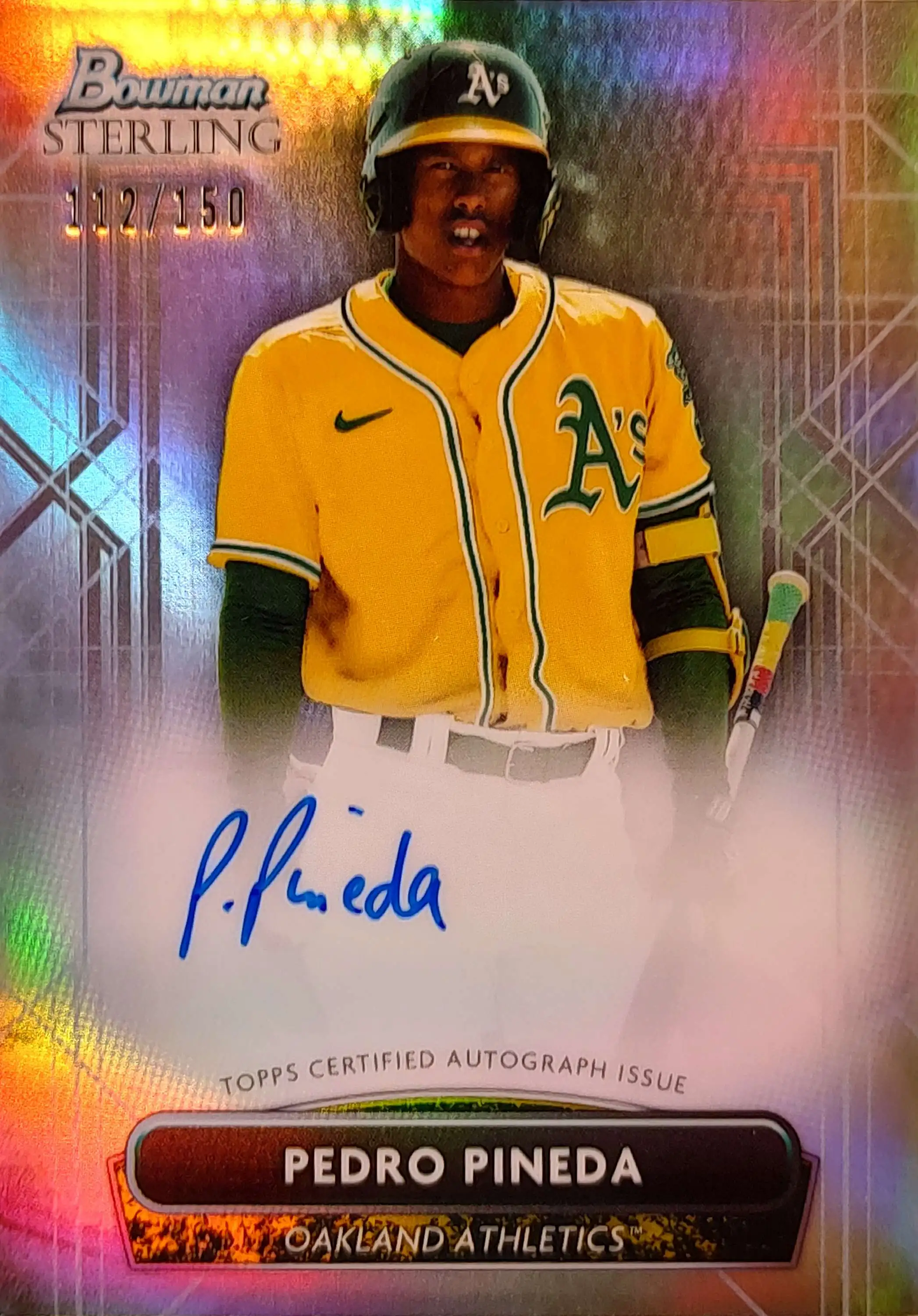 MLB 2022 Bowman Sterling Single Card 112150 Pedro Pineda PA-PP Autographed - ToyWiz