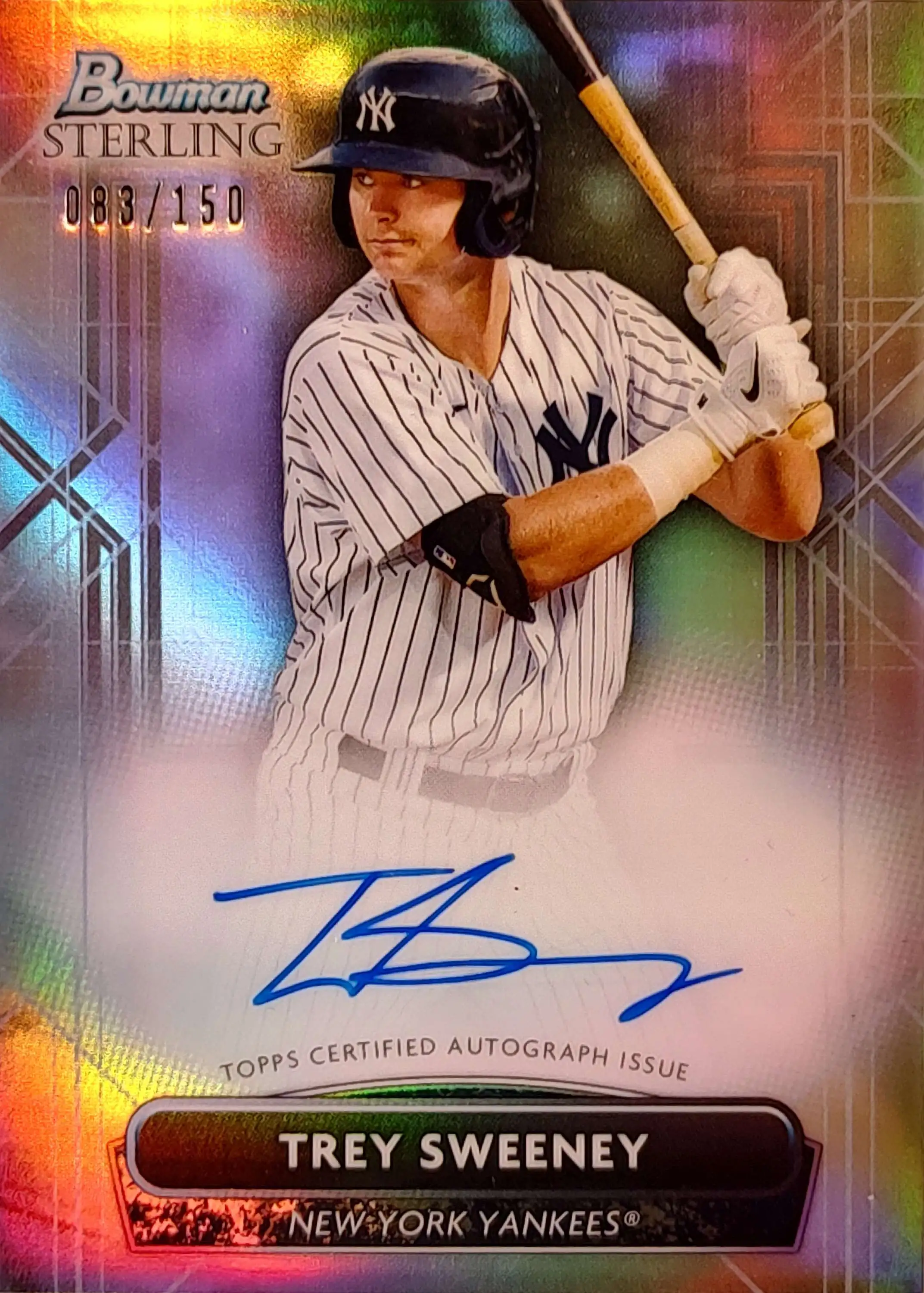 MLB 2022 Bowman Sterling Single Card 083150 Trey Sweeney PA-TS ...