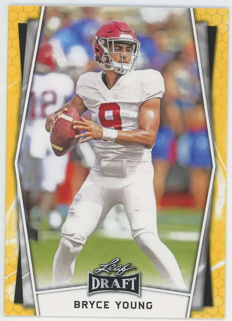 Nfl Leaf 2022 Draft Football Single Card Gold Bryce Young B1 Rookie