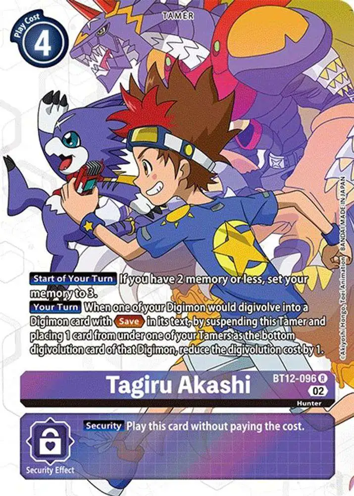 Digimon Trading Card Game Across Time Single Card Rare Tagiru Akashi ...