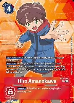 Digimon Trading Card Game New Awakening Single Card Rare Hiro Amanokawa ...