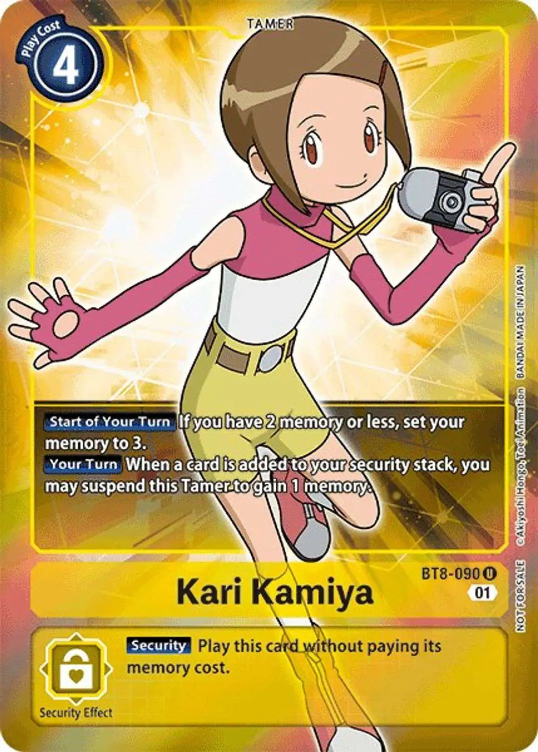 Digimon New Awakening Single Card Uncommon Kari Kamiya BT8-090 Box Topper - ToyWiz