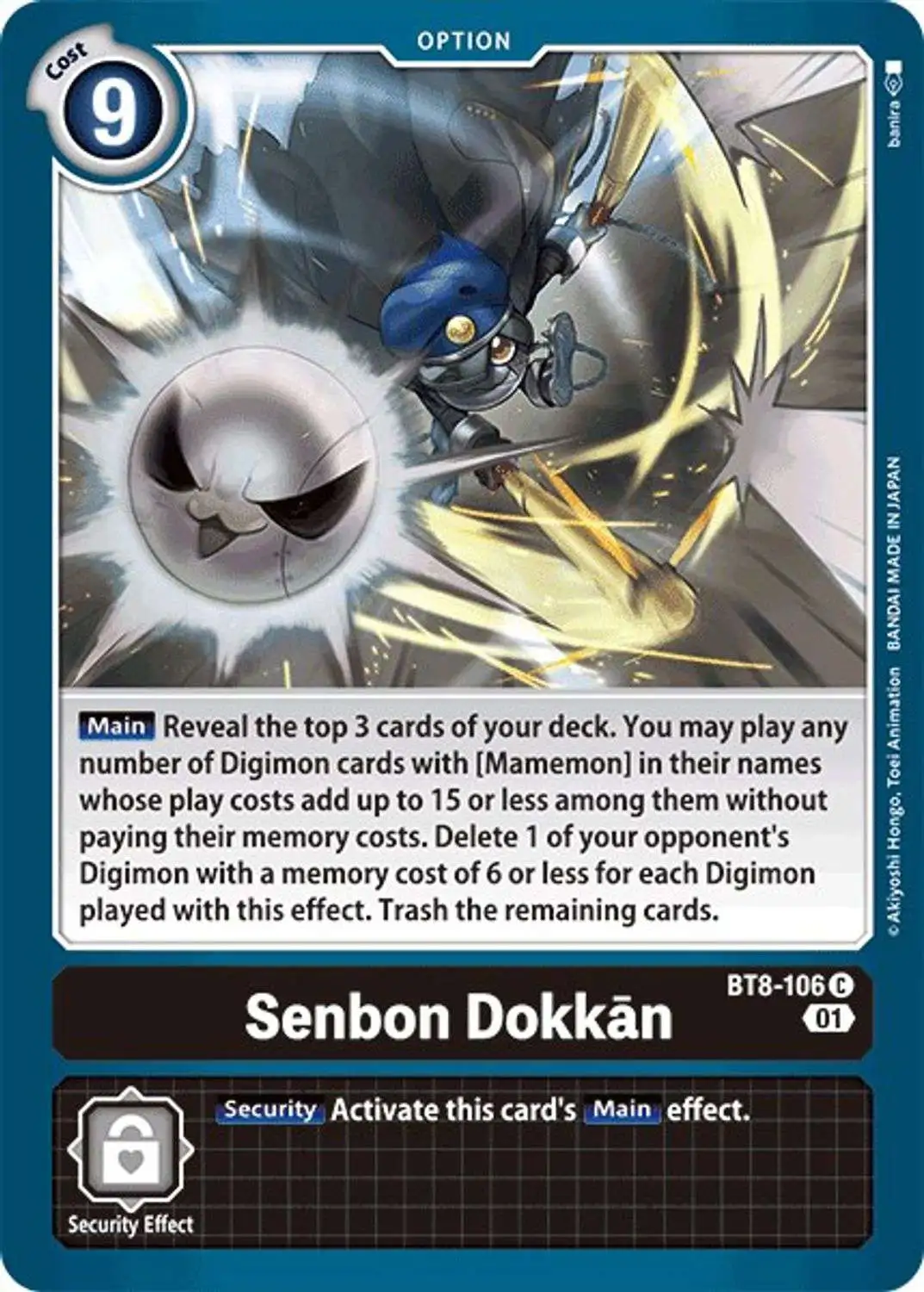 Digimon New Awakening Single Card Common Senbon Dokkan BT8-106 - ToyWiz