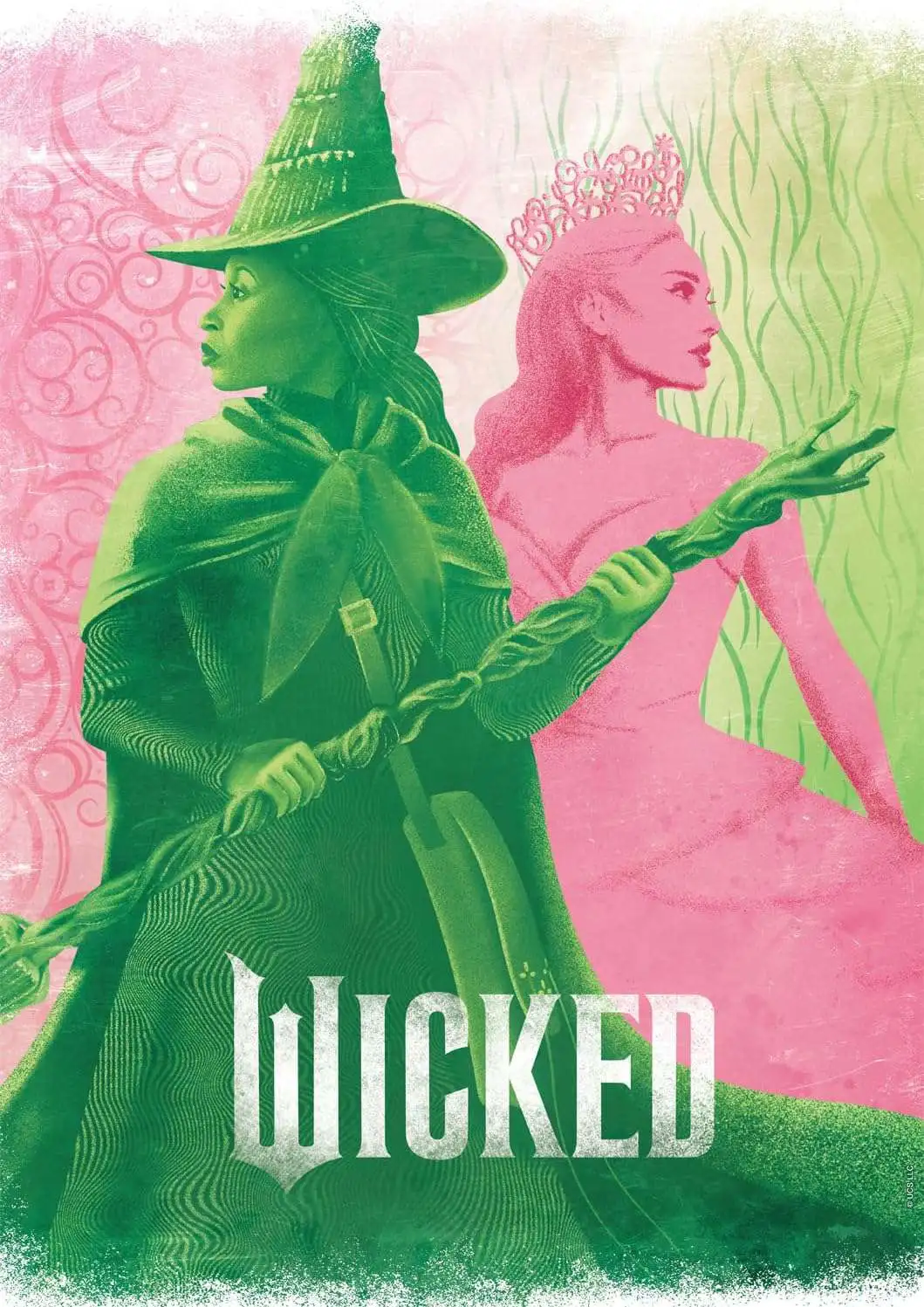 Wizard of Oz Wicked Pink Goes Good with Green Jigsaw Puzzle 500 Pieces ...