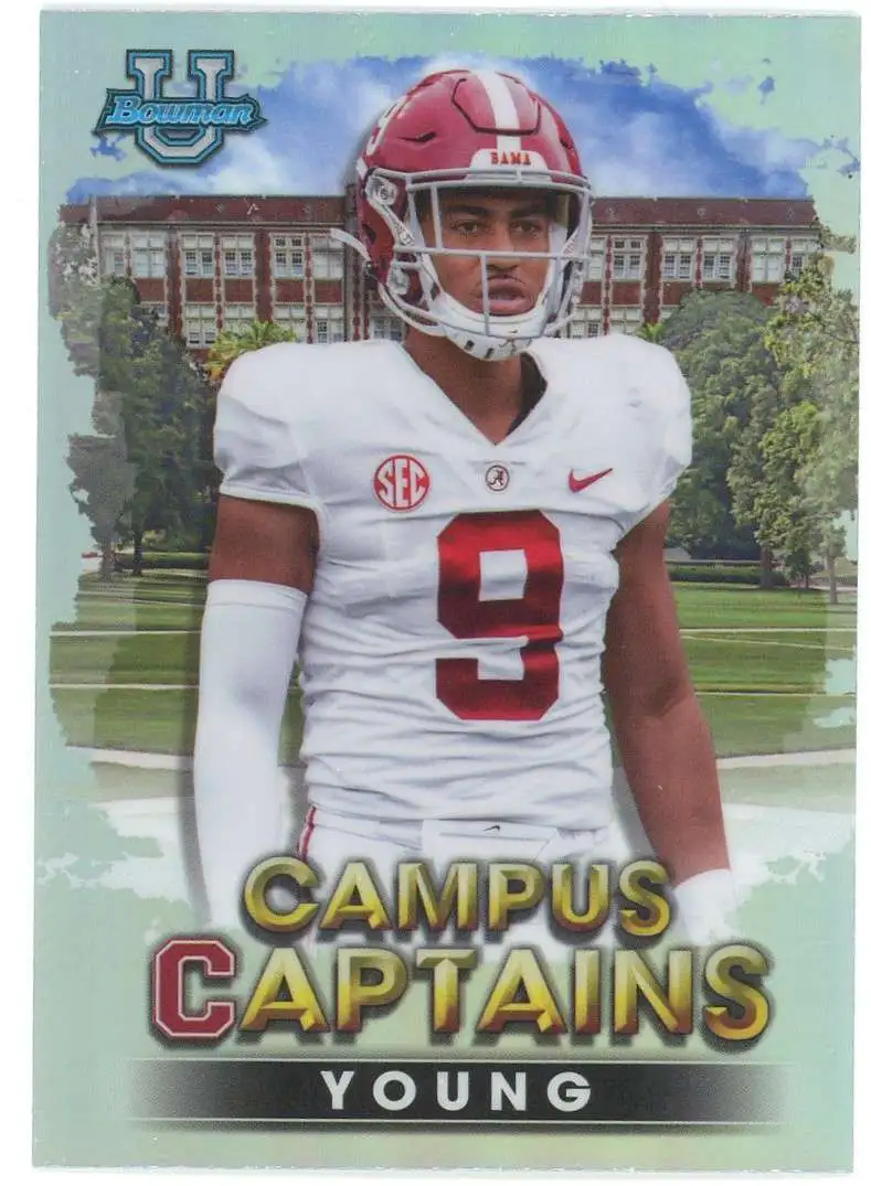 NFL 2022 Bowmans Best University Single Card Campus Captains Bryce Young CC-1 Pre-Rookie - ToyWiz
