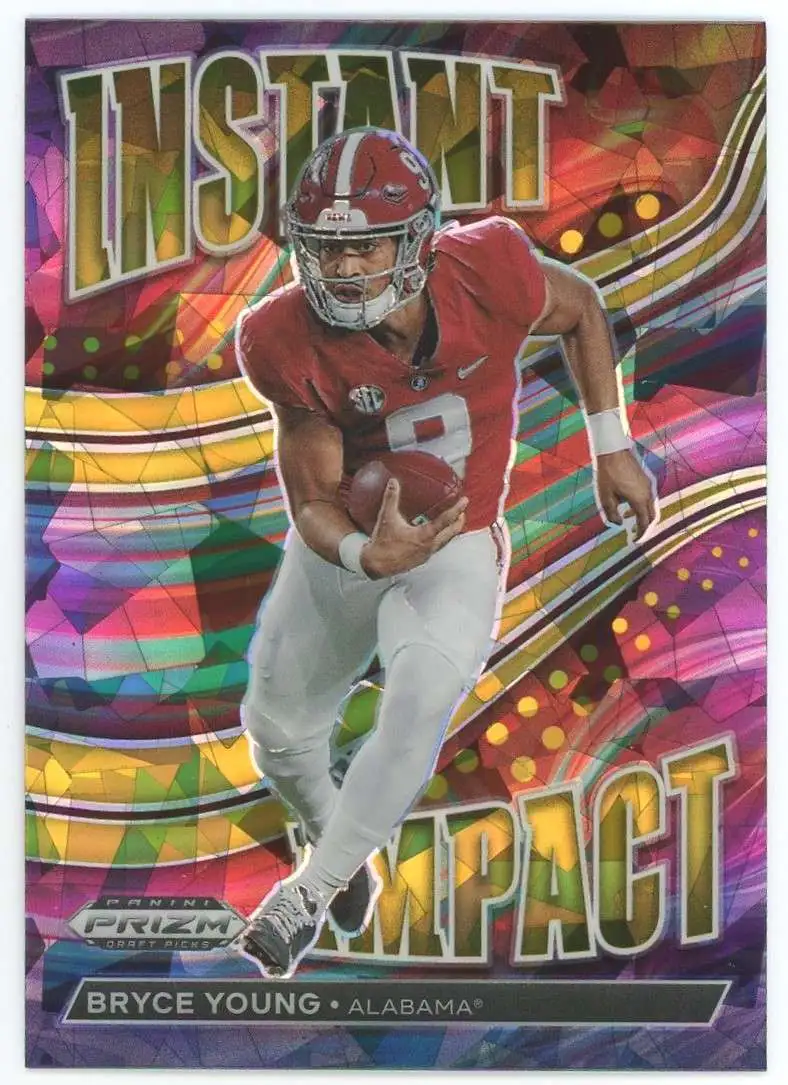 NFL 2023 Panini Prizm Draft Picks Single Card Gold Ice Prizm Bryce Young II-1 Rookie, Instant ...