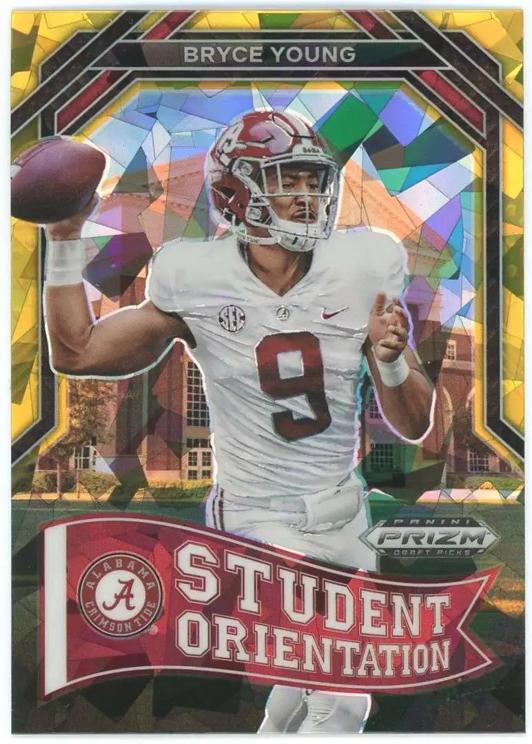 NFL 2023 Panini Prizm Draft Picks Single Card Gold Ice Prizm Bryce Young SO-1 Rookie, Student ...