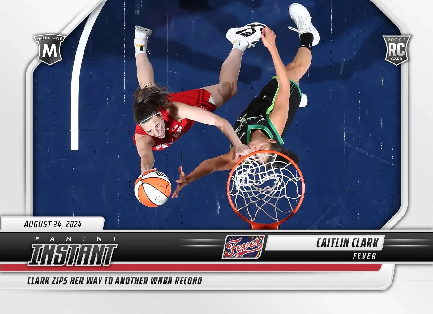 WNBA Indiana Fever 2024 Instant Basketball Single Card Caitlin Clark ...