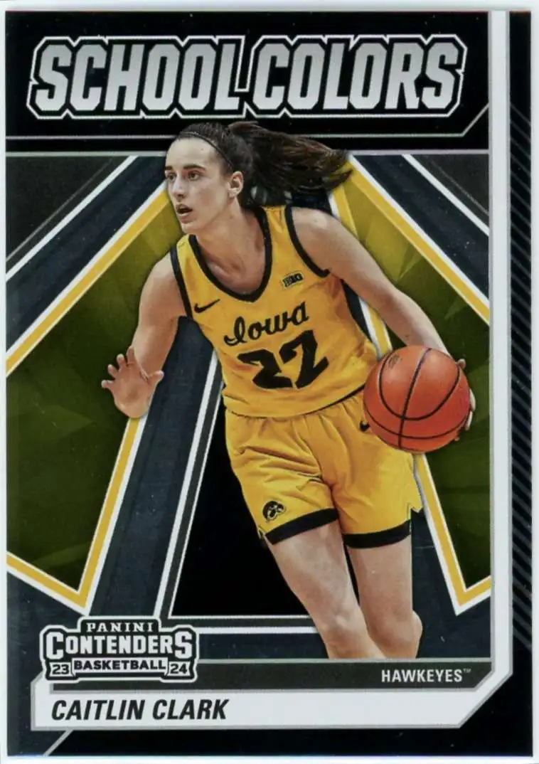 NCAA 2024 Panini Caitlin Clark Collection Single Card Metalized School ...