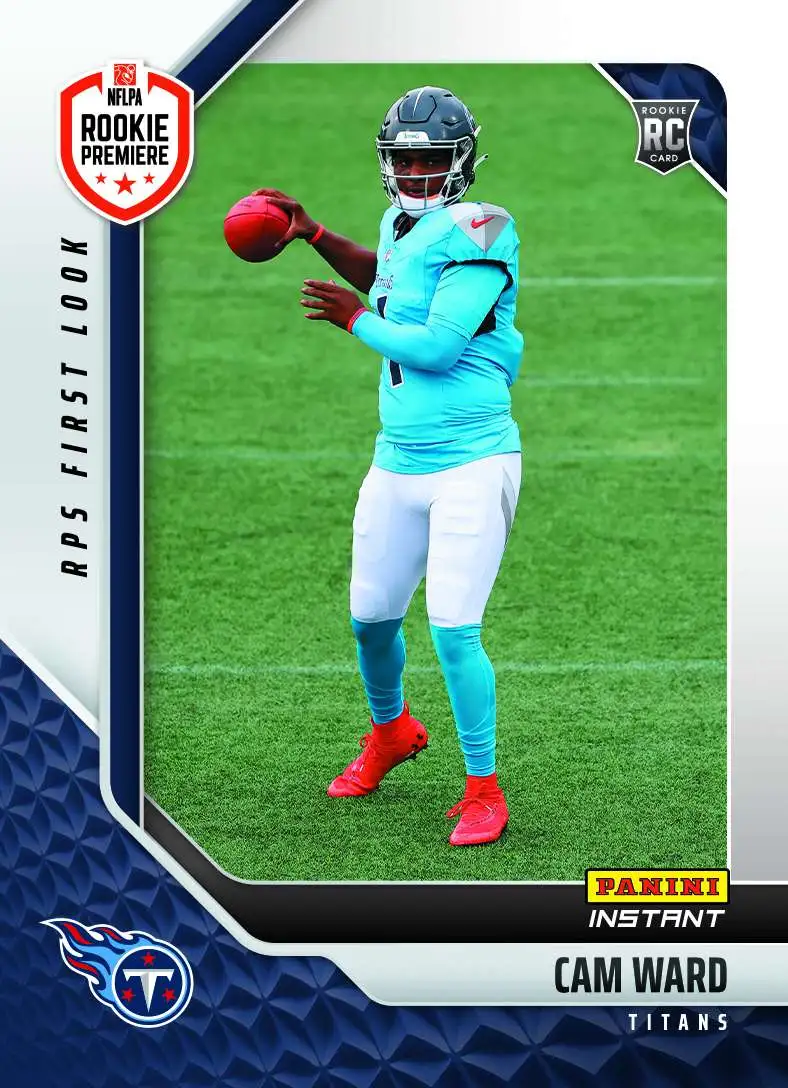 NFL Tennessee Titans 2025 Instant RPS First Look Football Single Card ...
