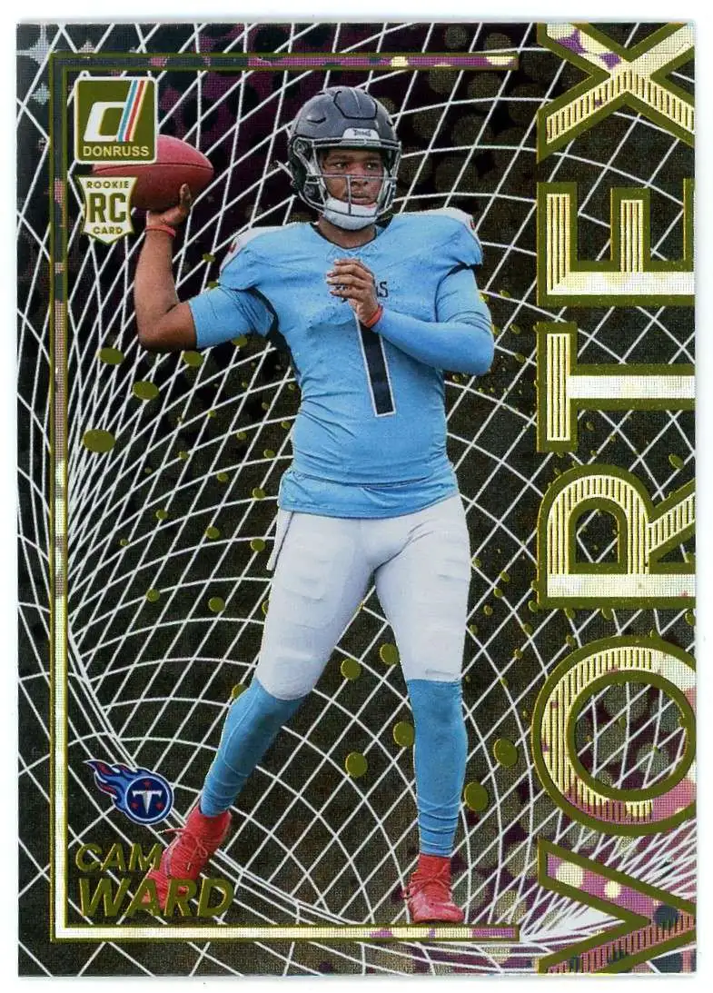 NFL 2025 Panini Donruss Football Single Card Vortex Cam Ward 17 Rookie ...