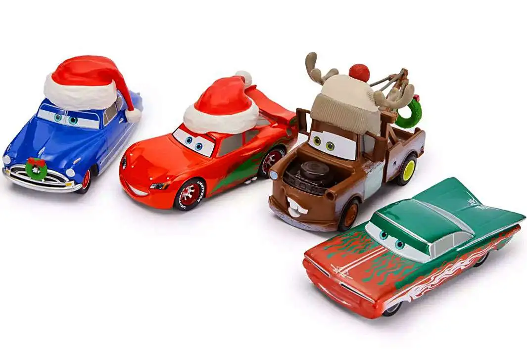 Disney Pixar Cars 2025 Holiday Lightning McQueen, Tow Mater, Doc Hudson ...