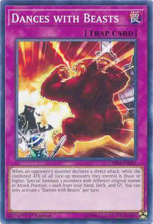 YuGiOh Trading Card Game Chaos Impact Single Card Common Dances with Beasts CHIM-EN097 - ToyWiz