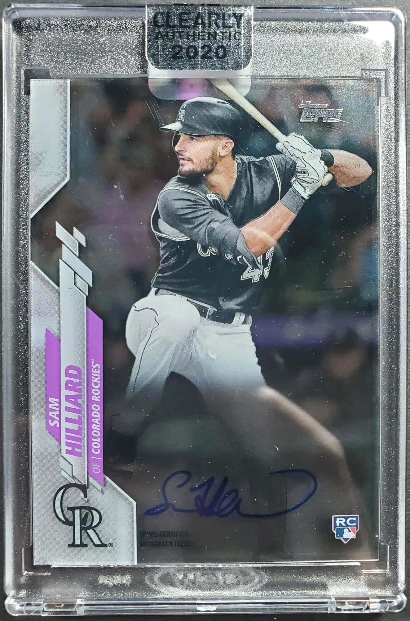 Topps 2020 Clearly Authentic Baseball Single Card Sam Hillard CCA-SH ...