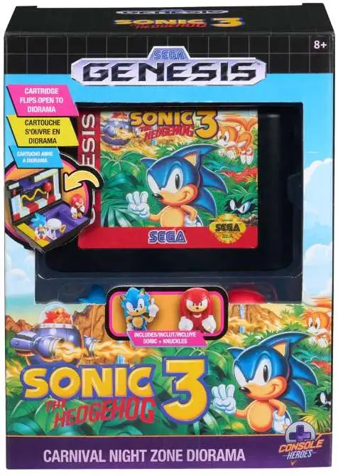 Sonic The Hedgehog 3 Sega Genesis Console Heroes Carnival Night Zone Mini Diorama Wilder - ToyWiz