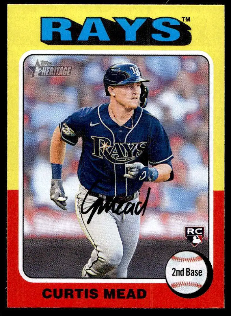 MLB 2024 Topps Heritage Single Card Curtis Mead 176 Rookie - ToyWiz