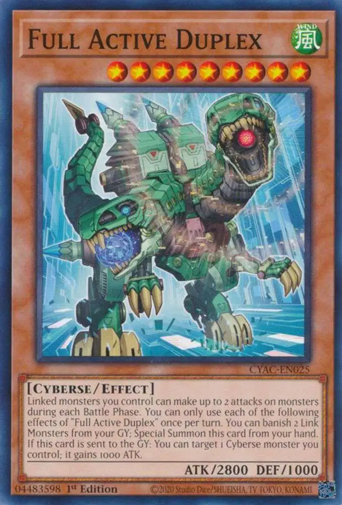 YuGiOh Trading Card Game Cyberstorm Access Single Card Common Full Active Duplex CYAC-EN025 - ToyWiz