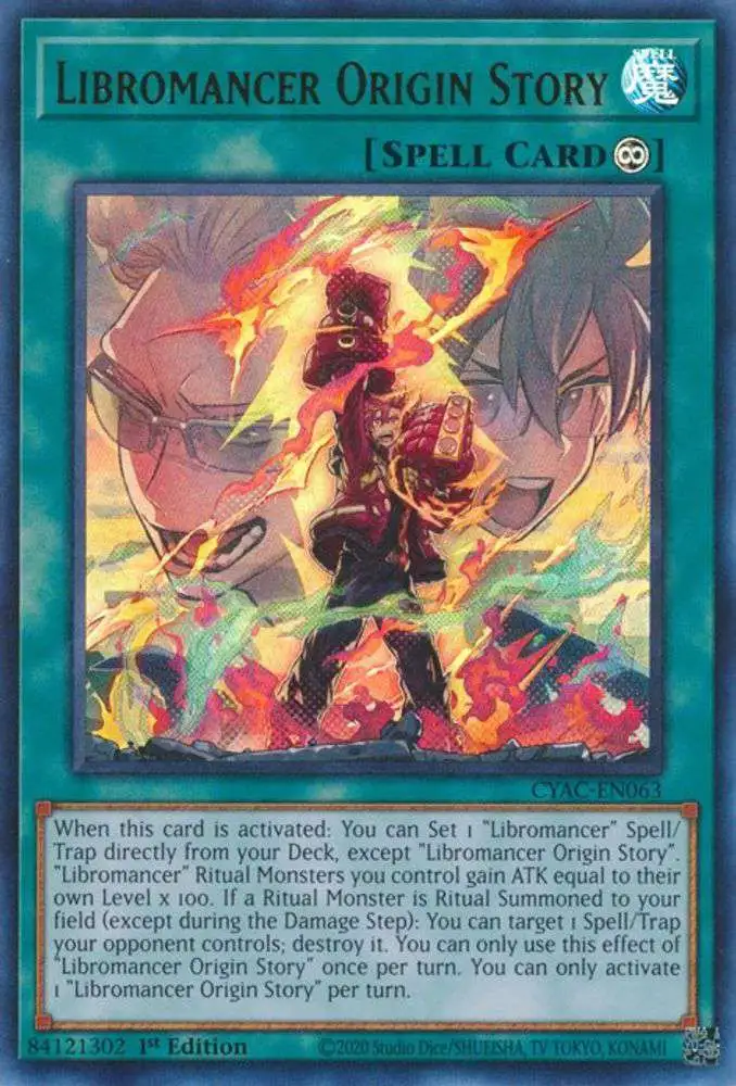 YuGiOh Trading Card Game Cyberstorm Access Single Card Ultra Rare Libromancer Origin Story CYAC ...