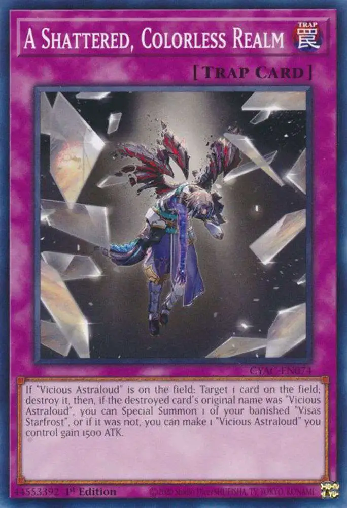 YuGiOh Trading Card Game Cyberstorm Access Single Card Common A Shattered, Colorless Realm CYAC ...