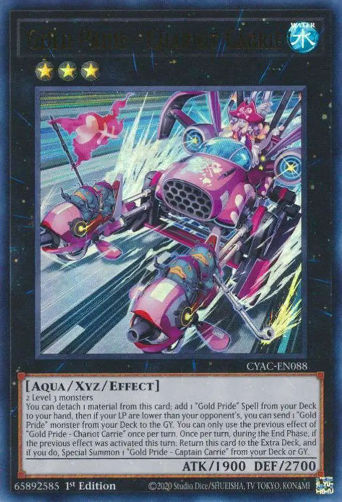 YuGiOh Trading Card Game Cyberstorm Access Single Card Ultra Rare Gold Pride - Chariot Carrie ...