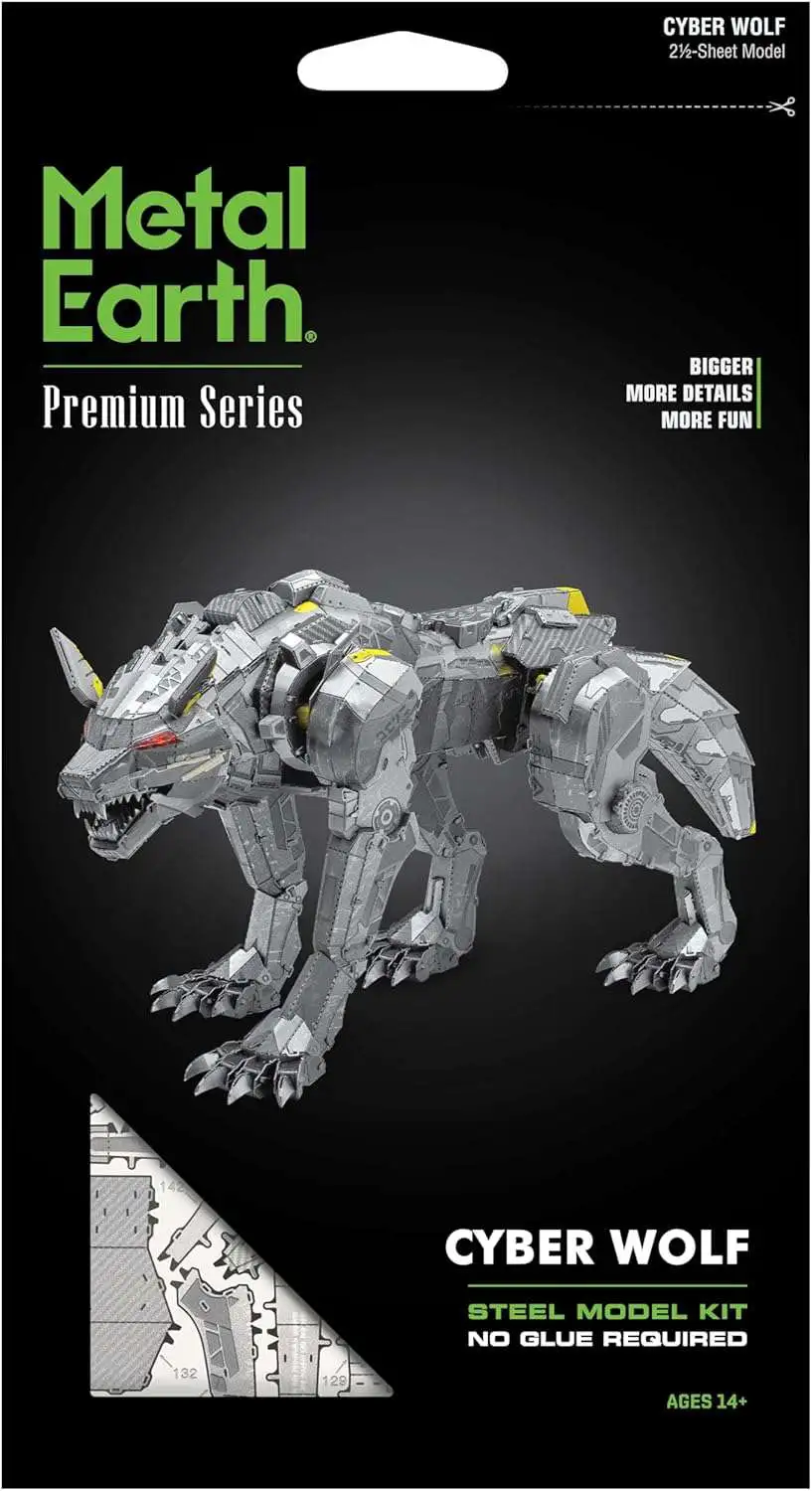 Metal Earth Cyberwolf 4 3D Metal Model Kit Fascinations - ToyWiz