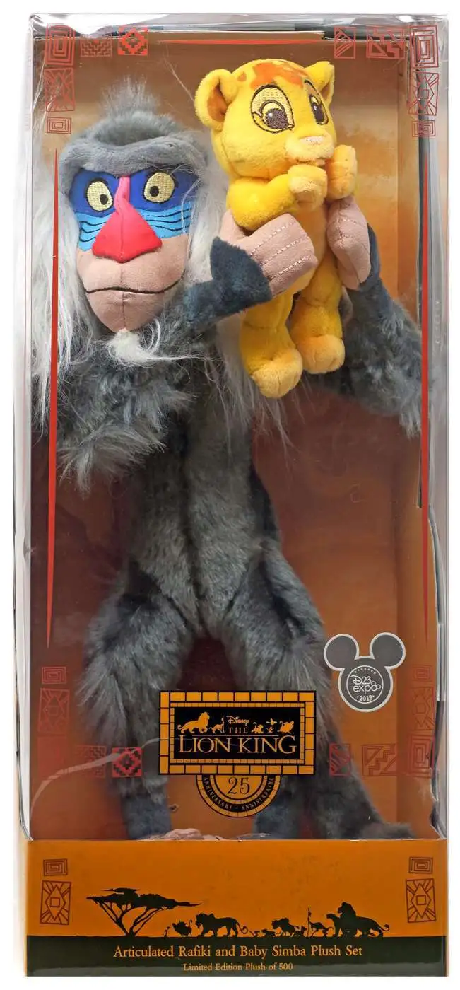 Disney The Lion King 25th Anniversary Articulated Rafiki Baby Simba ...