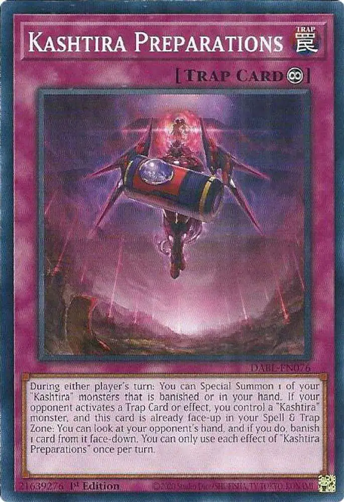 YuGiOh Darkwing Blast Single Card Common Kashtira Preparations DABL-EN076 - ToyWiz