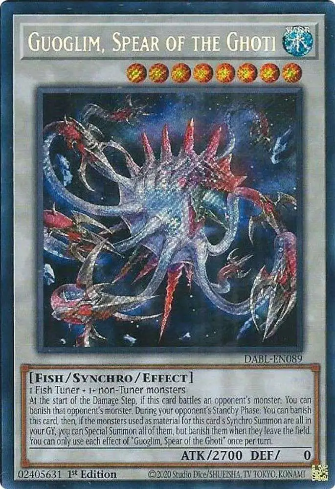 YuGiOh Darkwing Blast Single Card Secret Rare Guoglim, Spear of the Ghoti DABL-EN089 - ToyWiz