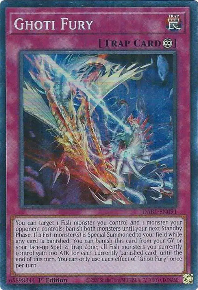 YuGiOh Darkwing Blast Single Card Super Rare Ghoti Fury DABL-EN091 - ToyWiz