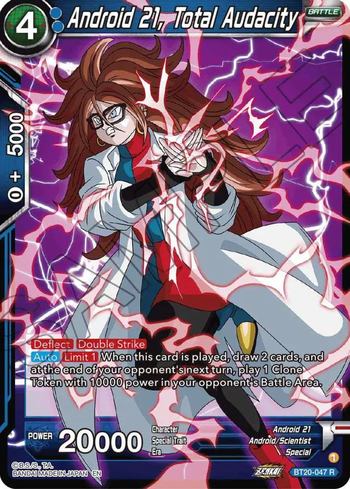 Dragon Ball Super Trading Card Game Power Absorbed Single Card Rare Android 21, Total Audacity ...