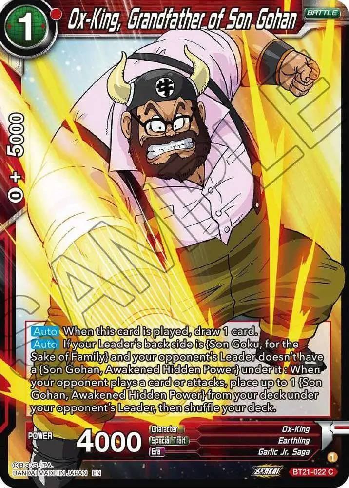 Dragon Ball Super Trading Card Game Wild Resurgence Single Card Common Ox-King, Grandfather of ...