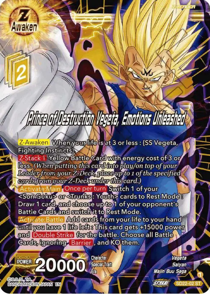 Dragon Ball Super Trading Card Game Power Absorbed Single Card Starter ...