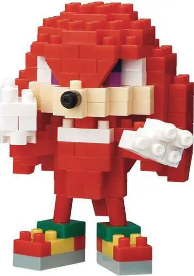 Nanoblock Sonic the Hedgehog Sonic Collection Series Knuckles Building Block Set 180 Pieces ...