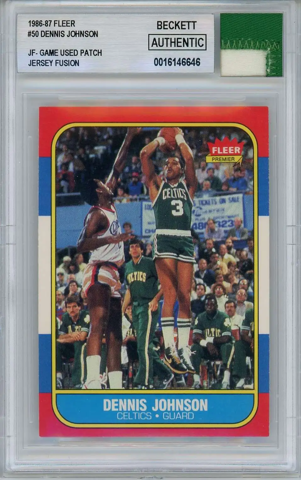 NBA Jersey Fusion The 1986-87 Collection Single Card Dennis Johnson 50 ...