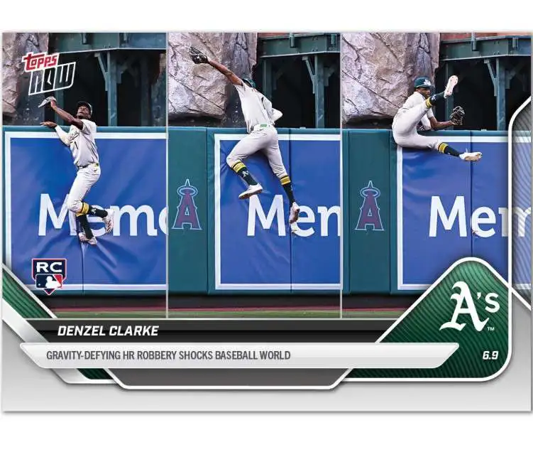 MLB Oakland Athletics 2025 NOW Baseball Single Card Denzel Clarke 283 ...